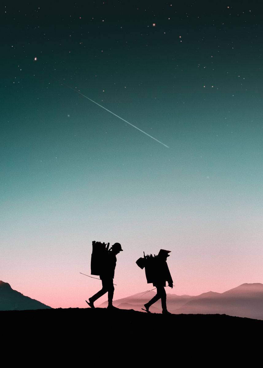 'The way back home' Poster, picture, metal print, paint by Joel ...