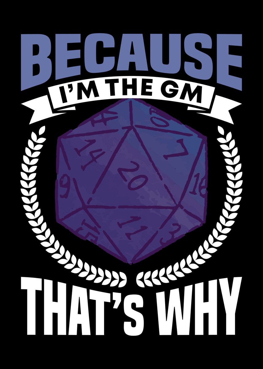 'I am the Game master' Poster by Andreas Schellenberg | Displate