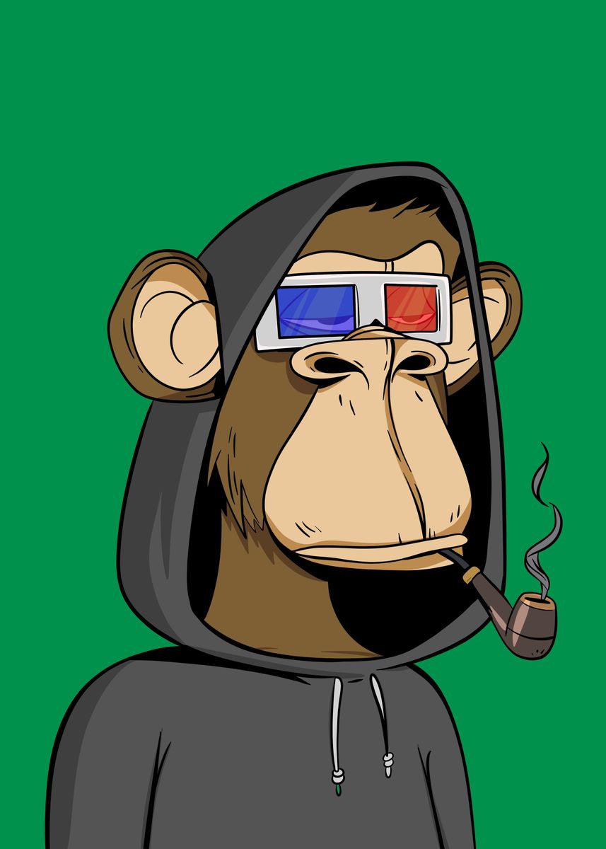 'Ape' Poster, picture, metal print, paint by Magic Apes | Displate