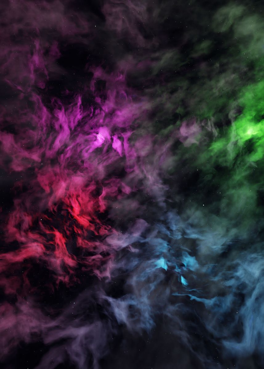 'Space Colors' Poster by Fuyu Eterniya | Displate