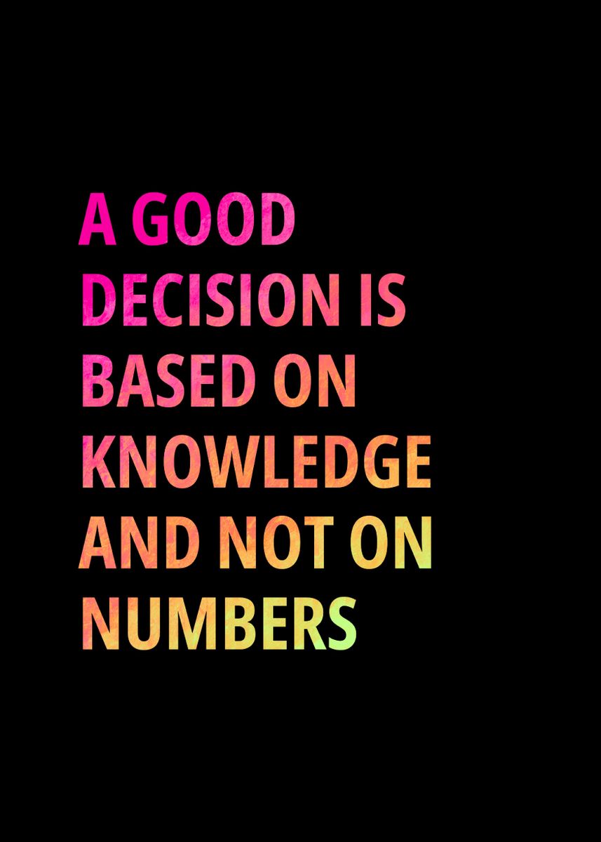 'Good Decision' Poster, picture, metal print, paint by Mr Penguin ...