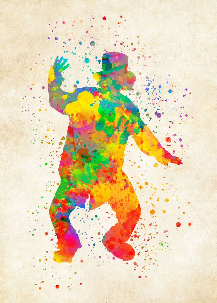 'Clown watercolor' Poster, picture, metal print, paint by Ollie Reid ...