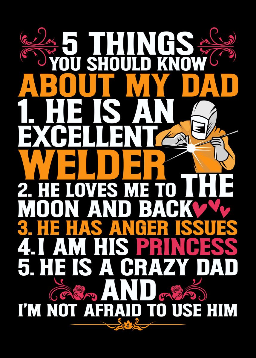 '5 THINGS YOU SHOULD KNOW ' Poster, picture, metal print, paint by ...