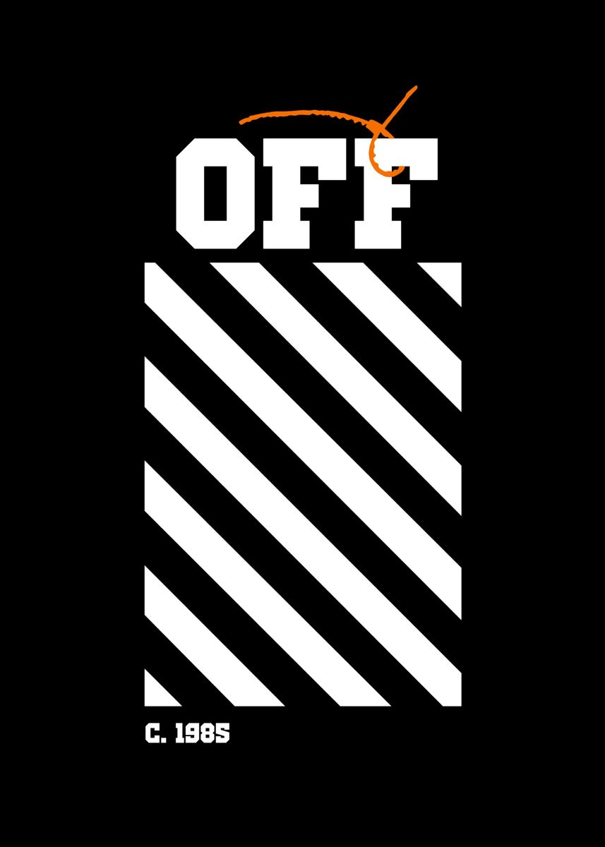 'Black Off' Poster, picture, metal print, paint by Hype Sign | Displate