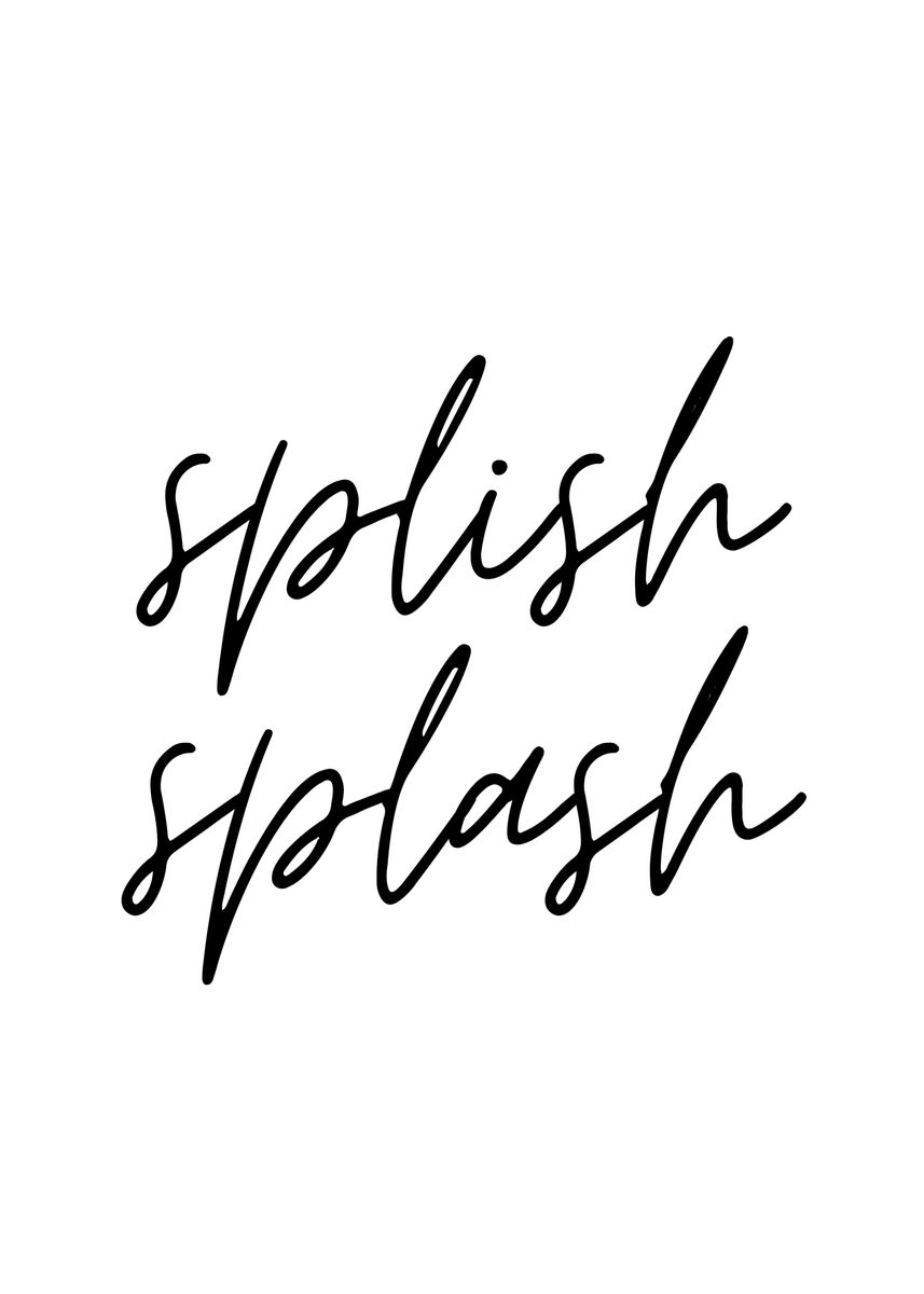 'Splish Splash' Poster by Nae | Displate