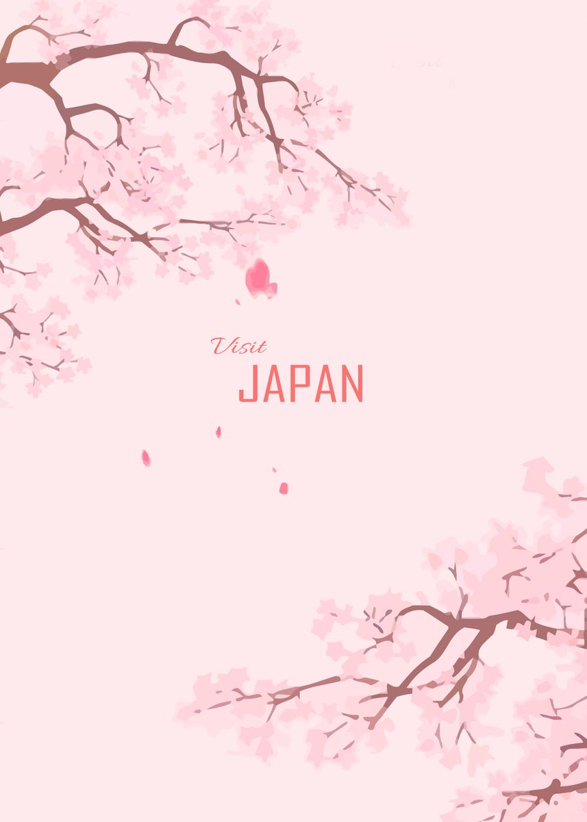 'Visit Japan' Poster by Nature Posters | Displate
