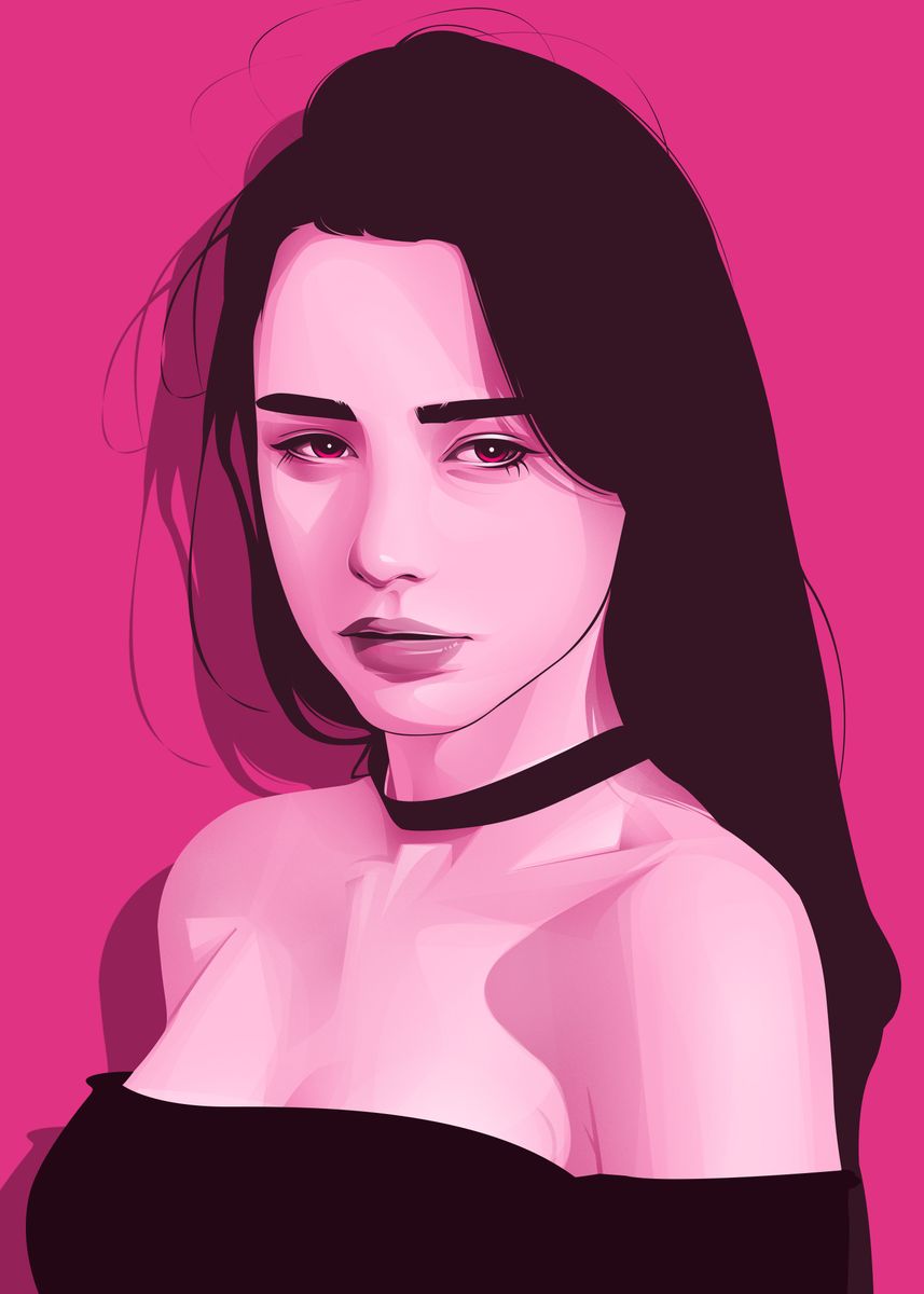 'dasha taran' Poster, picture, metal print, paint by st6ph9n | Displate