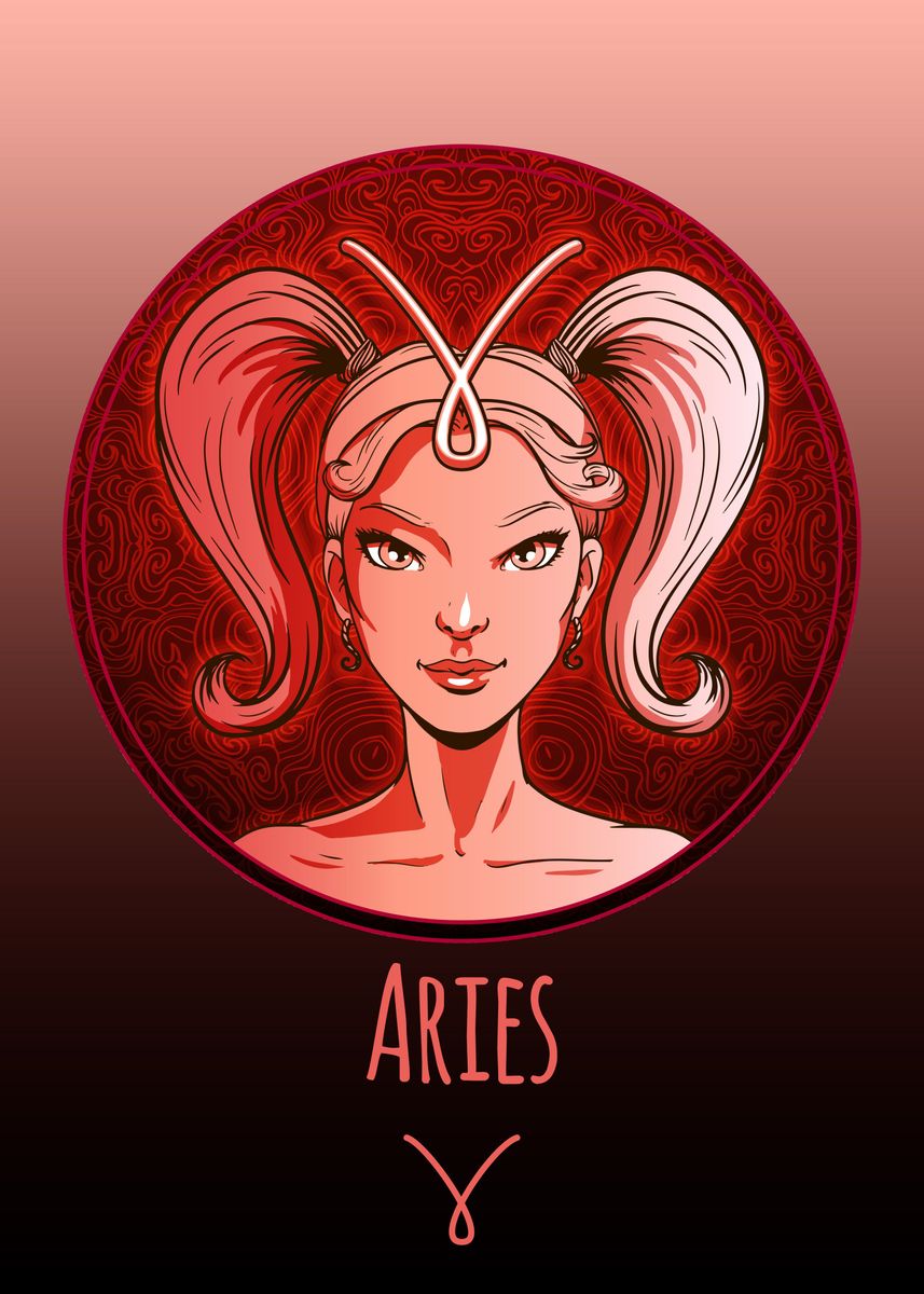 'Aries' Poster, picture, metal print, paint by Dutton Jerrell | Displate