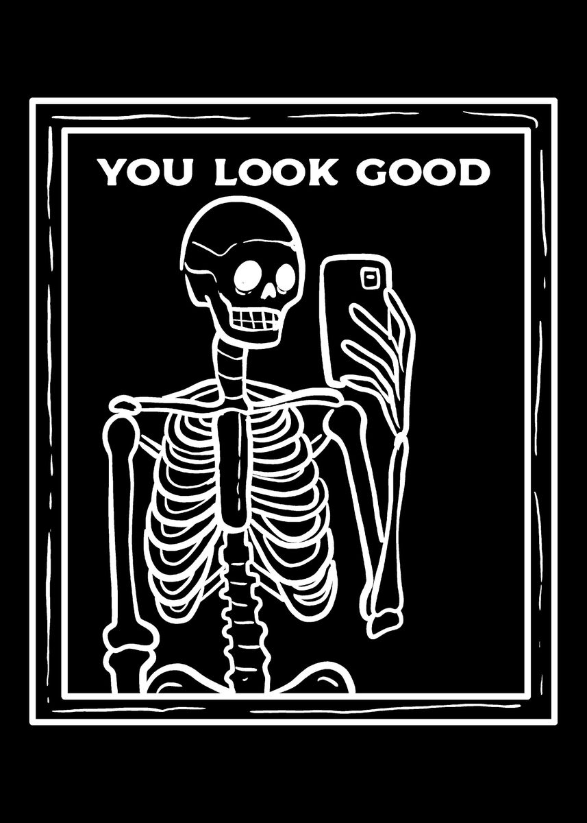 'You Look Good Model Gift' Poster, picture, metal print, paint by ...
