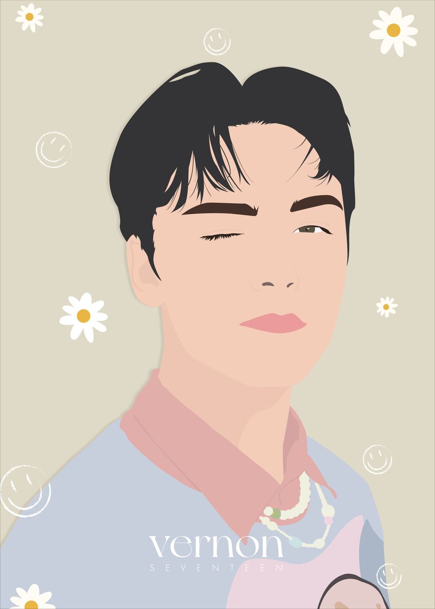 'Vernon Seventeen Darling' Poster by Chum Shopee | Displate