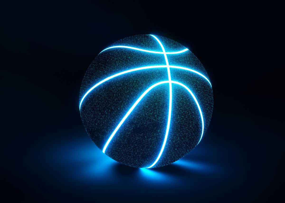 'Neon Basketball' Poster by StockWichel | Displate
