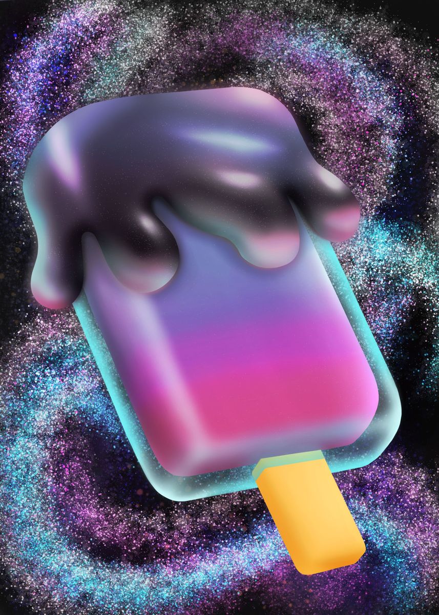 'Space Pop' Poster by Gigi Q | Displate