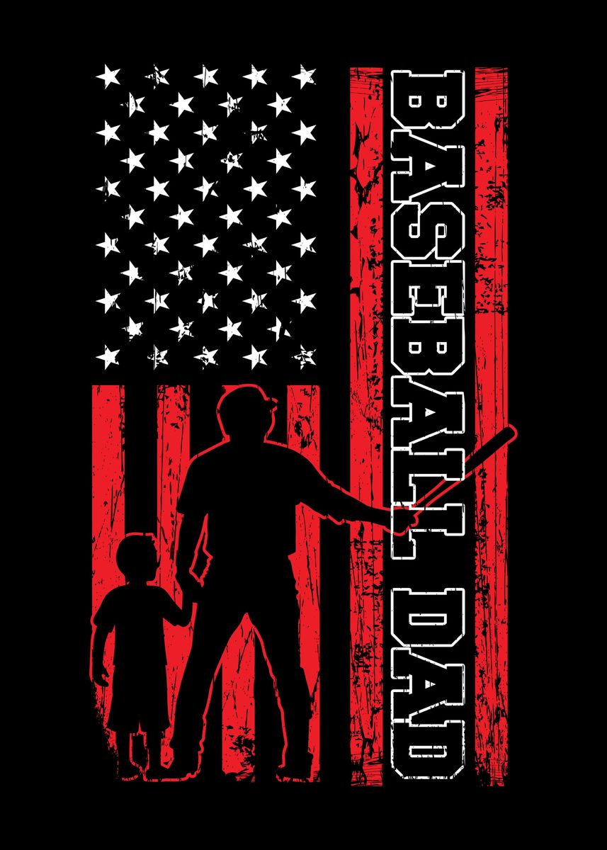 'Baseball Dad Son Baseball' Poster by professionaldesigns | Displate