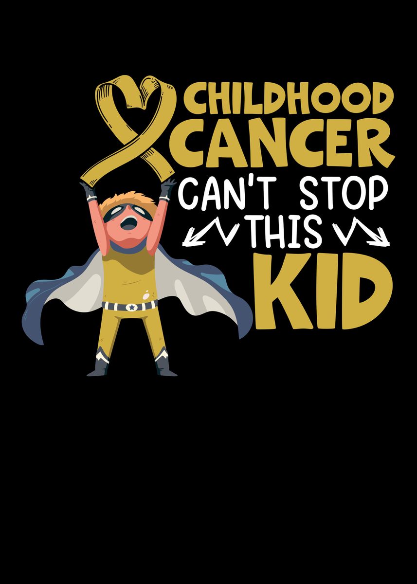 'Childhood Cancer Awareness' Poster, picture, metal print, paint by NAO ...
