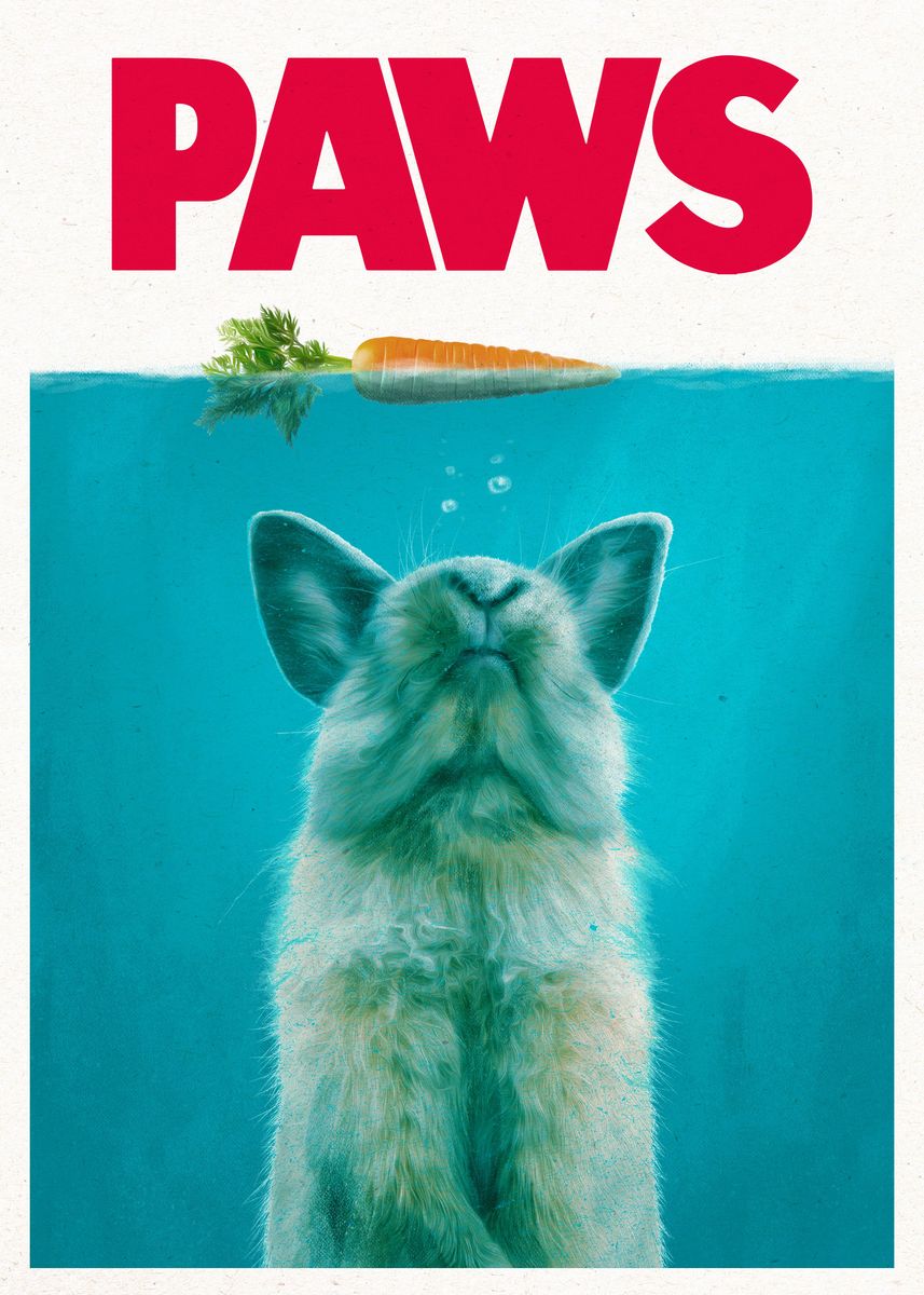 'PAWS' Poster by FirlefanzDesign | Displate