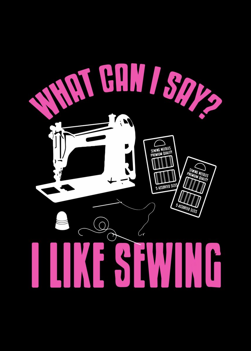 'Sewing Sew' Poster by Sebastian Wünsche | Displate