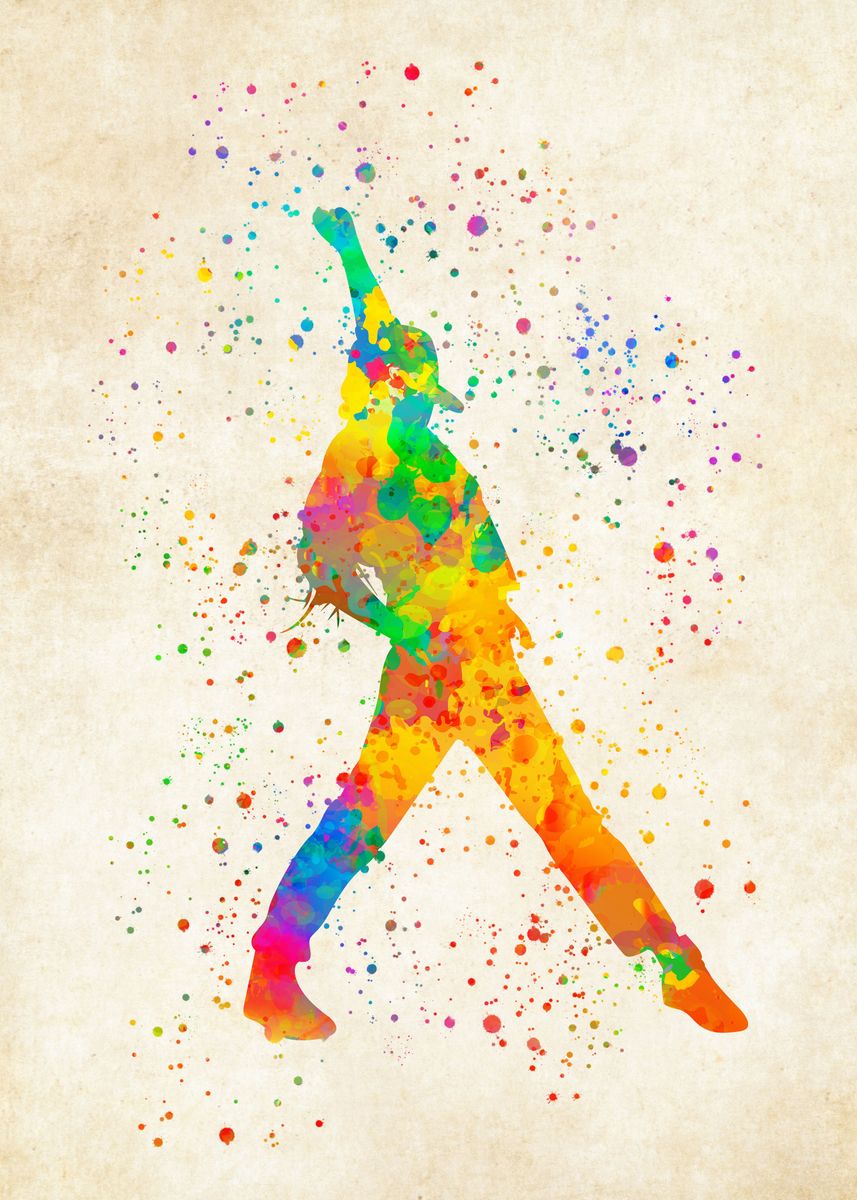 'Dancing Watercolor' Poster, picture, metal print, paint by Ollie Reid ...
