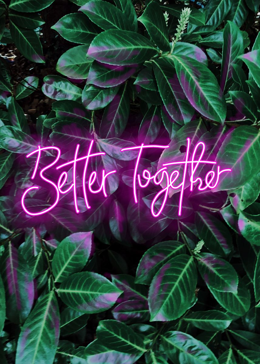 'Better together' Poster, picture, metal print, paint by Meta David ...