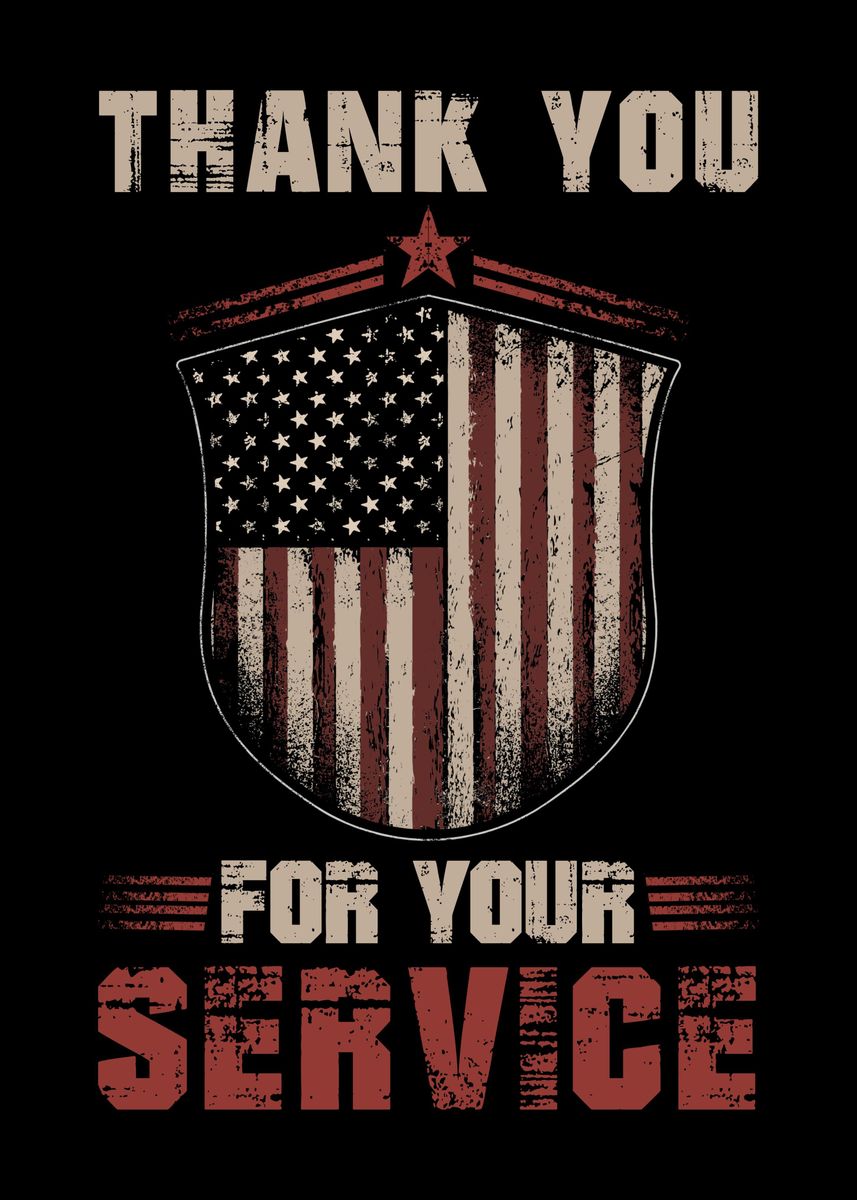 'Patriotic Soldier US' Poster, picture, metal print, paint by ...