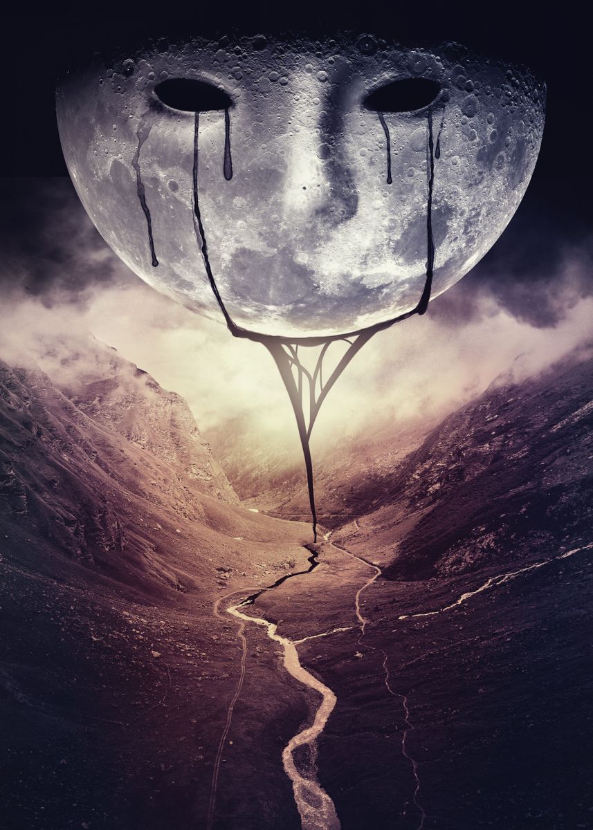 'Cry' Poster, picture, metal print, paint by Patryk Andrzejewski | Displate