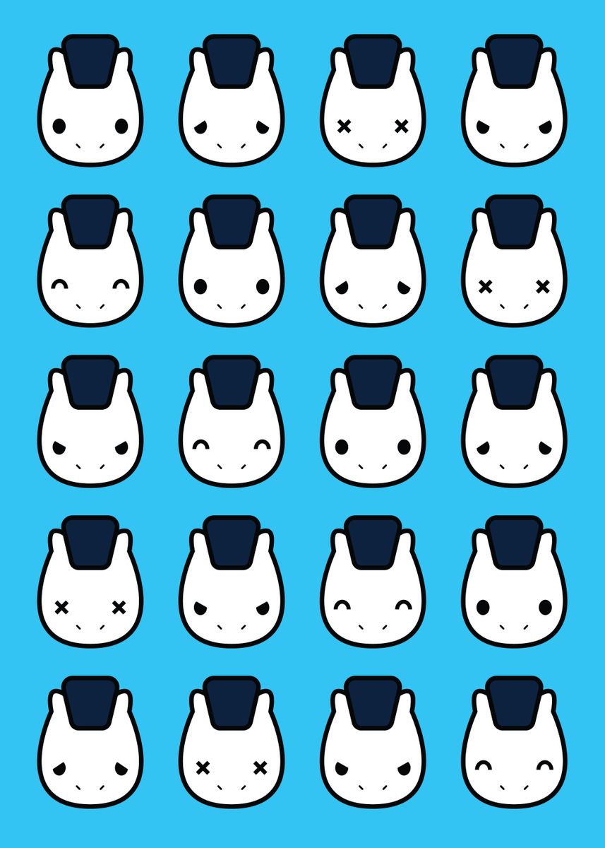 'Blue Faces' Poster by Team Liquid | Displate