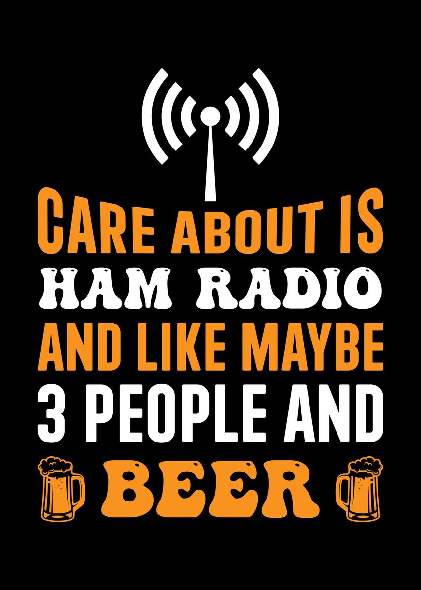 'Ham Radio Operator' Poster by Sebastian Wünsche | Displate