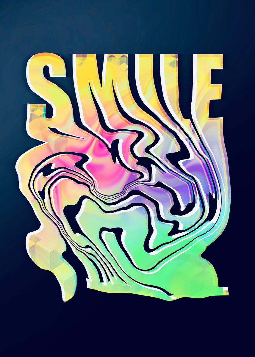 'Smile' Poster by Elz art | Displate