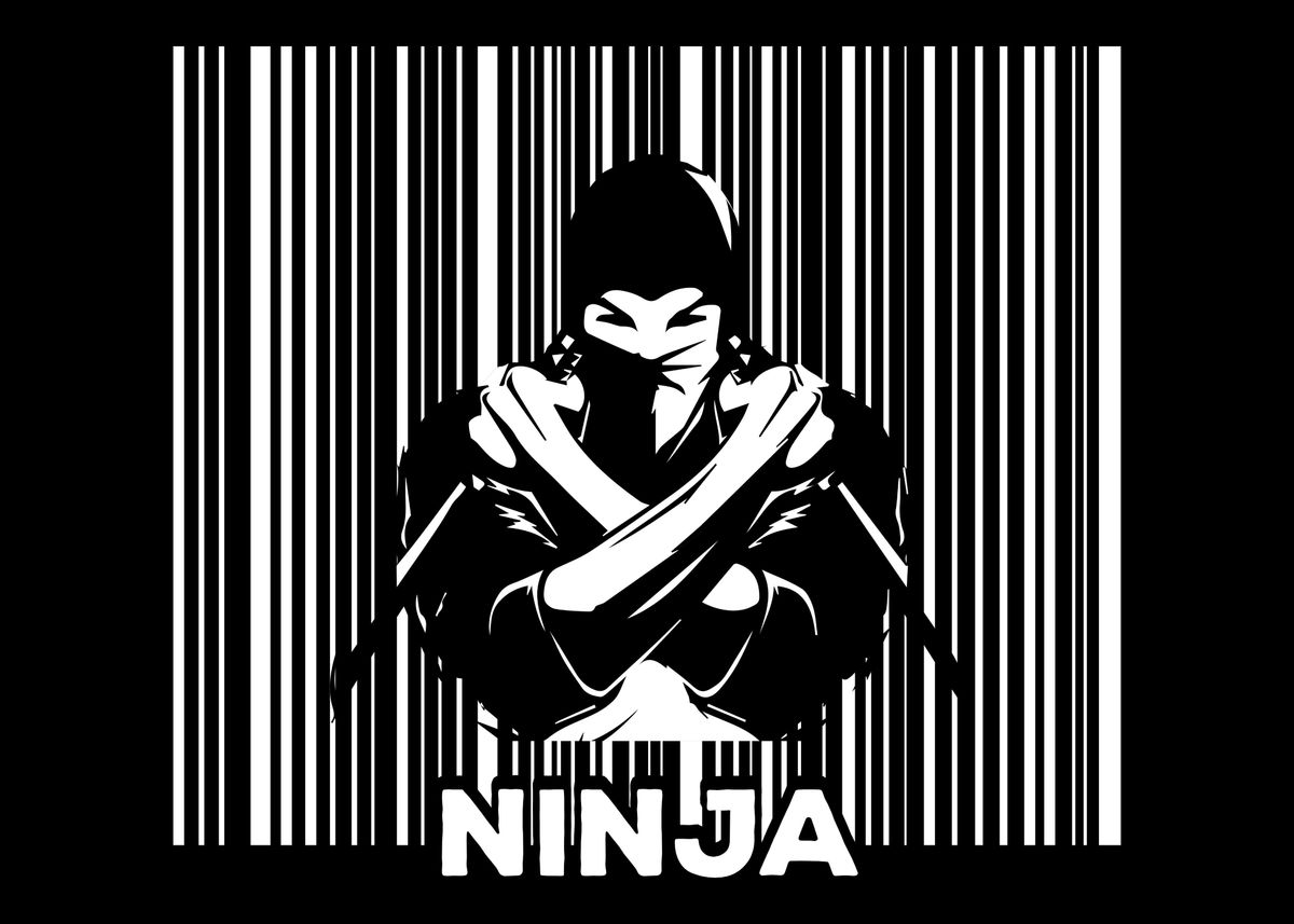 'Ninja Ninjutsu Shinobi' Poster by BobbyBubble | Displate