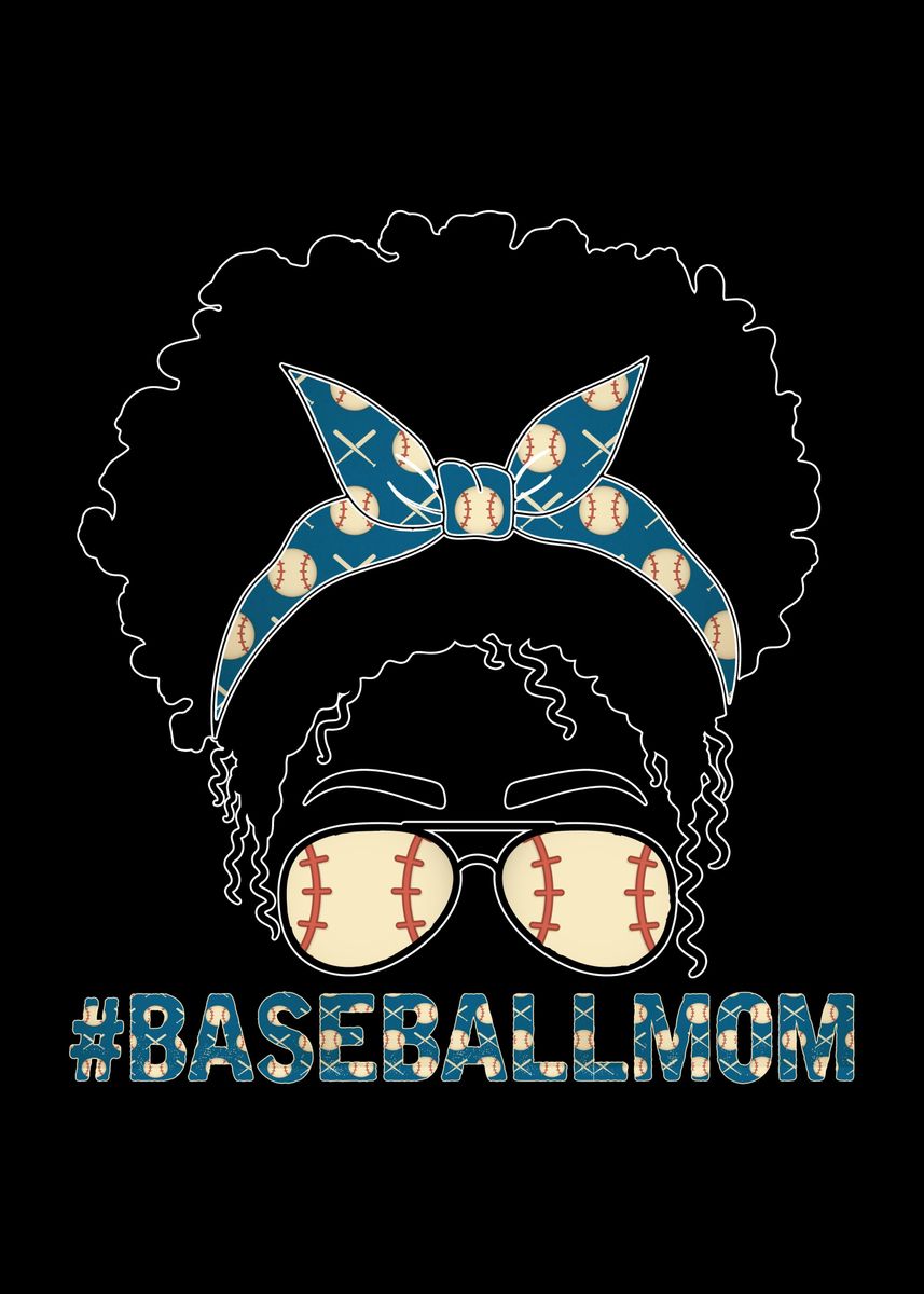 'Baseball Mother Sports' Poster by professionaldesigns | Displate