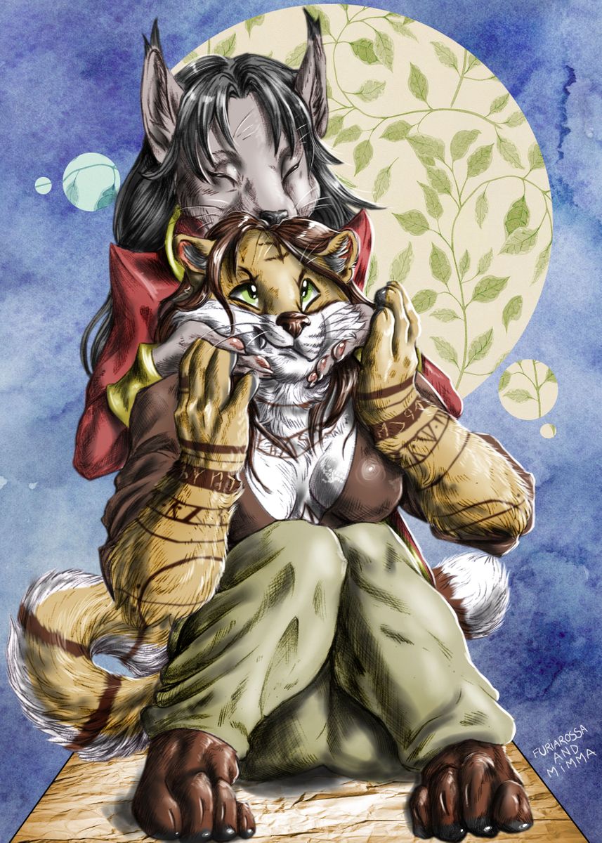 'Fluffy cheeks' Poster, picture, metal print, paint by Furiarossa and ...