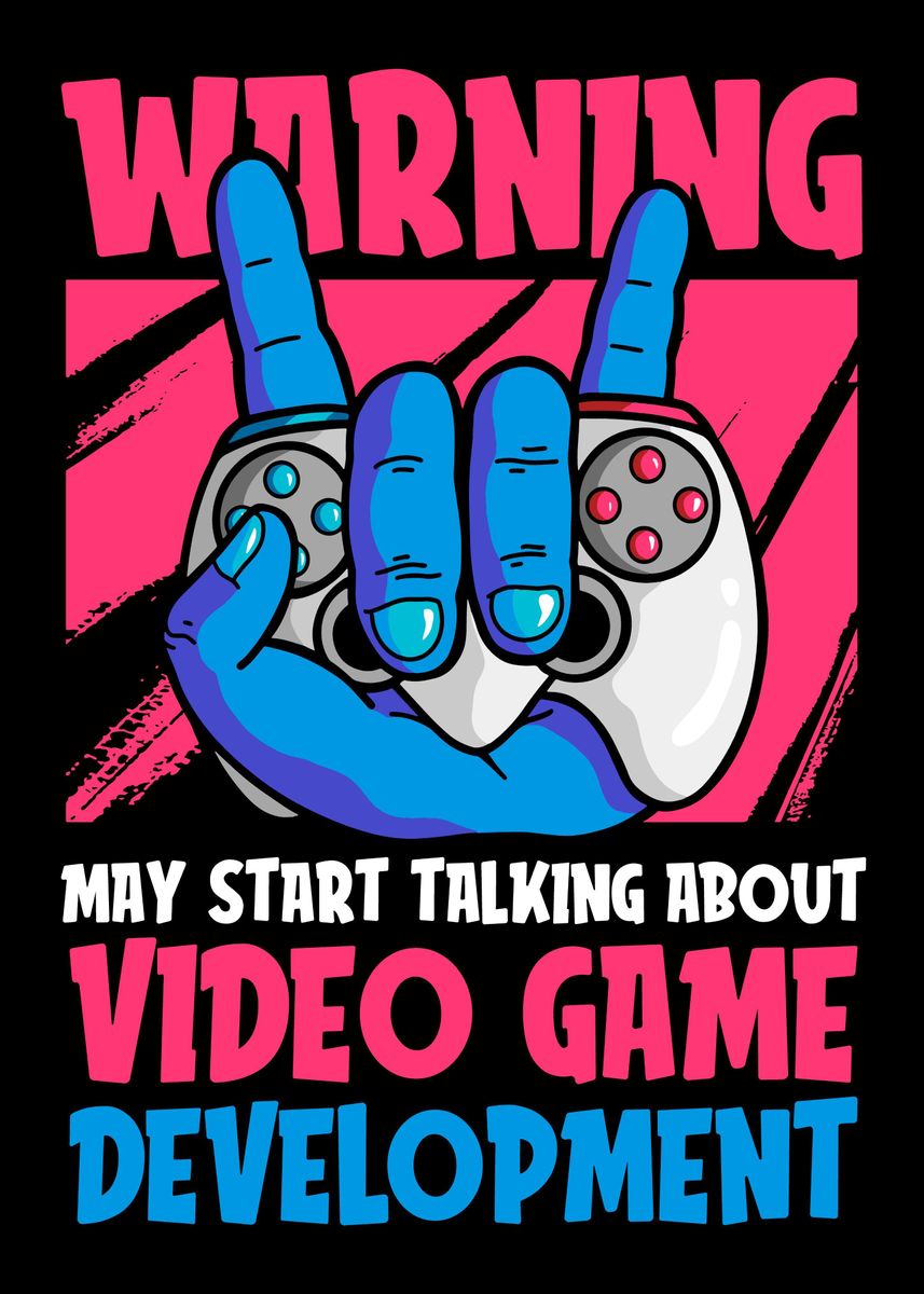 'Gaming Video Games Gamer' Poster, picture, metal print, paint by ...