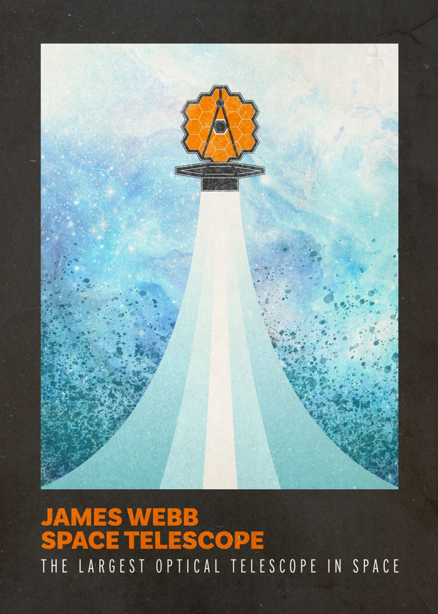 'James Webb Galaxy' Poster, picture, metal print, paint by NASA | Displate