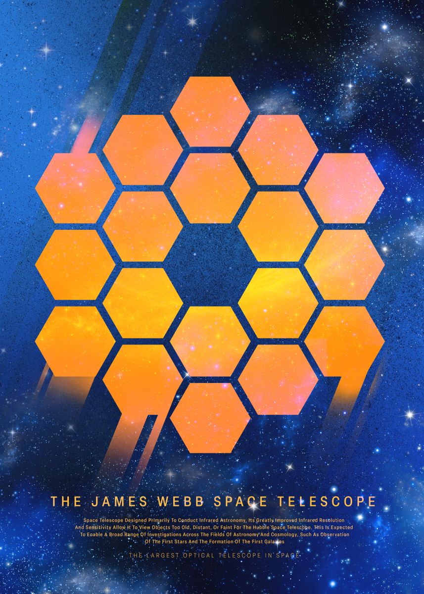 'Honeycomb in space' Poster, picture, metal print, paint by NASA | Displate