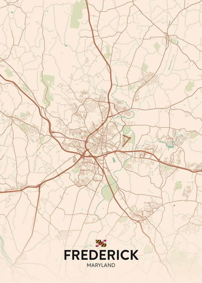 'Frederick MD' Poster, picture, metal print, paint by IMR Designs ...