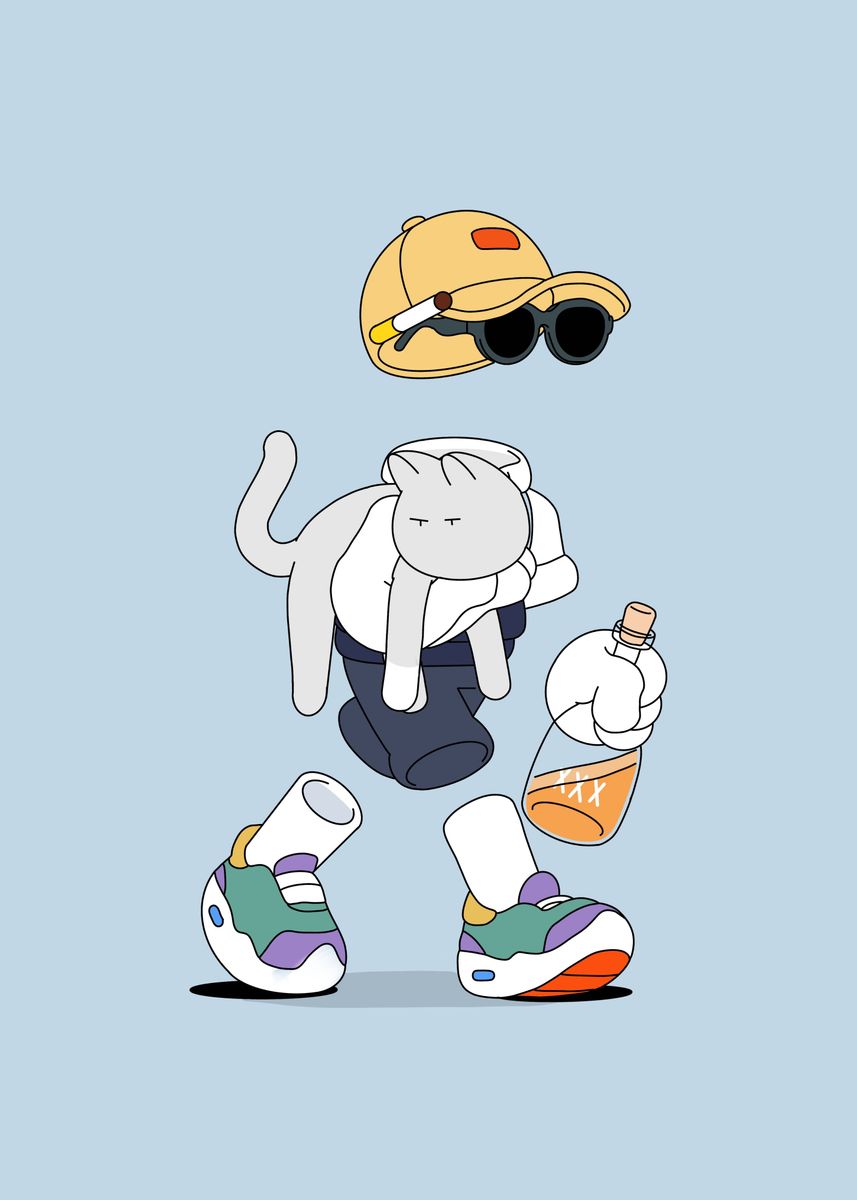 'Invisible boy' Poster, picture, metal print, paint by UNIKORN | Displate