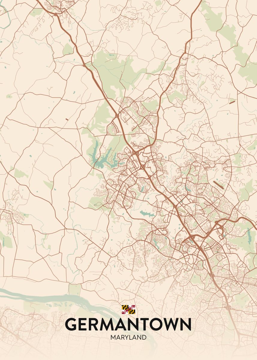 'Germantown MD' Poster, picture, metal print, paint by IMR Designs ...