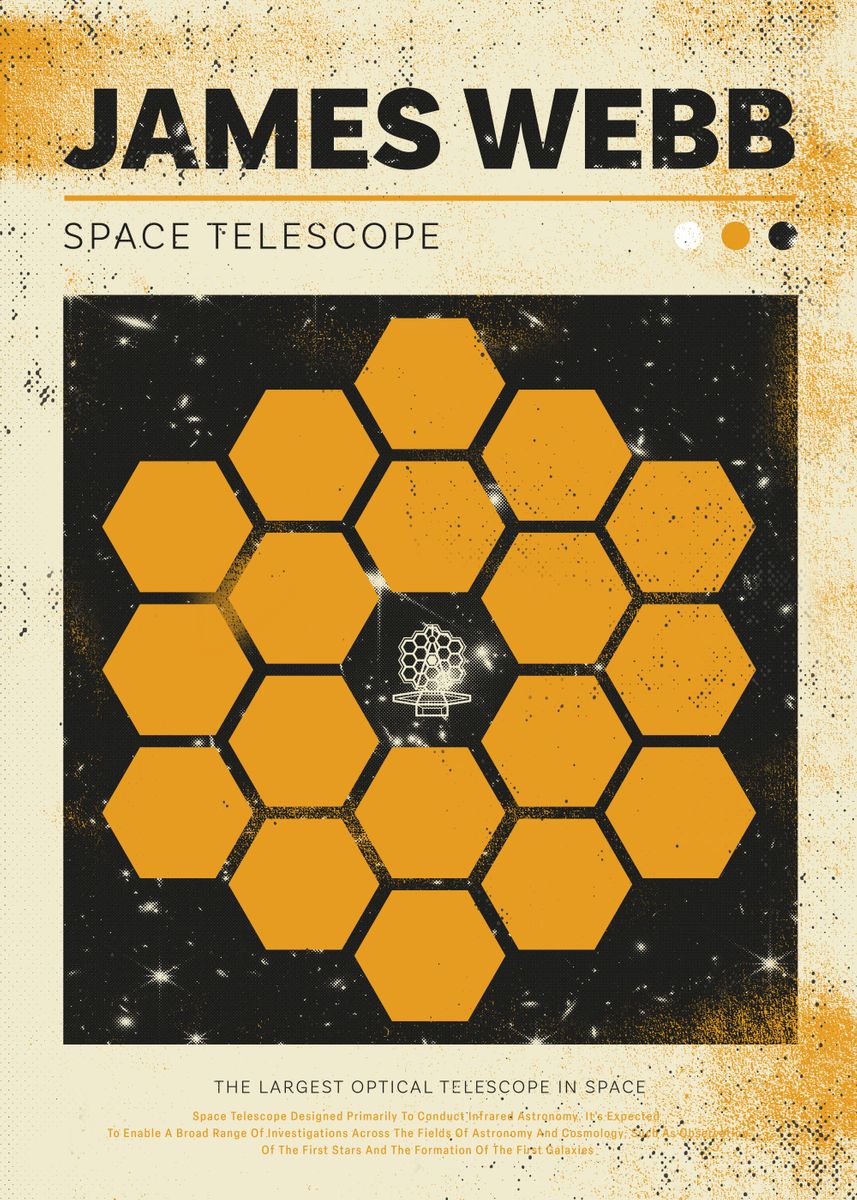 'James Webb Space Telescope' Poster, picture, metal print, paint by ...