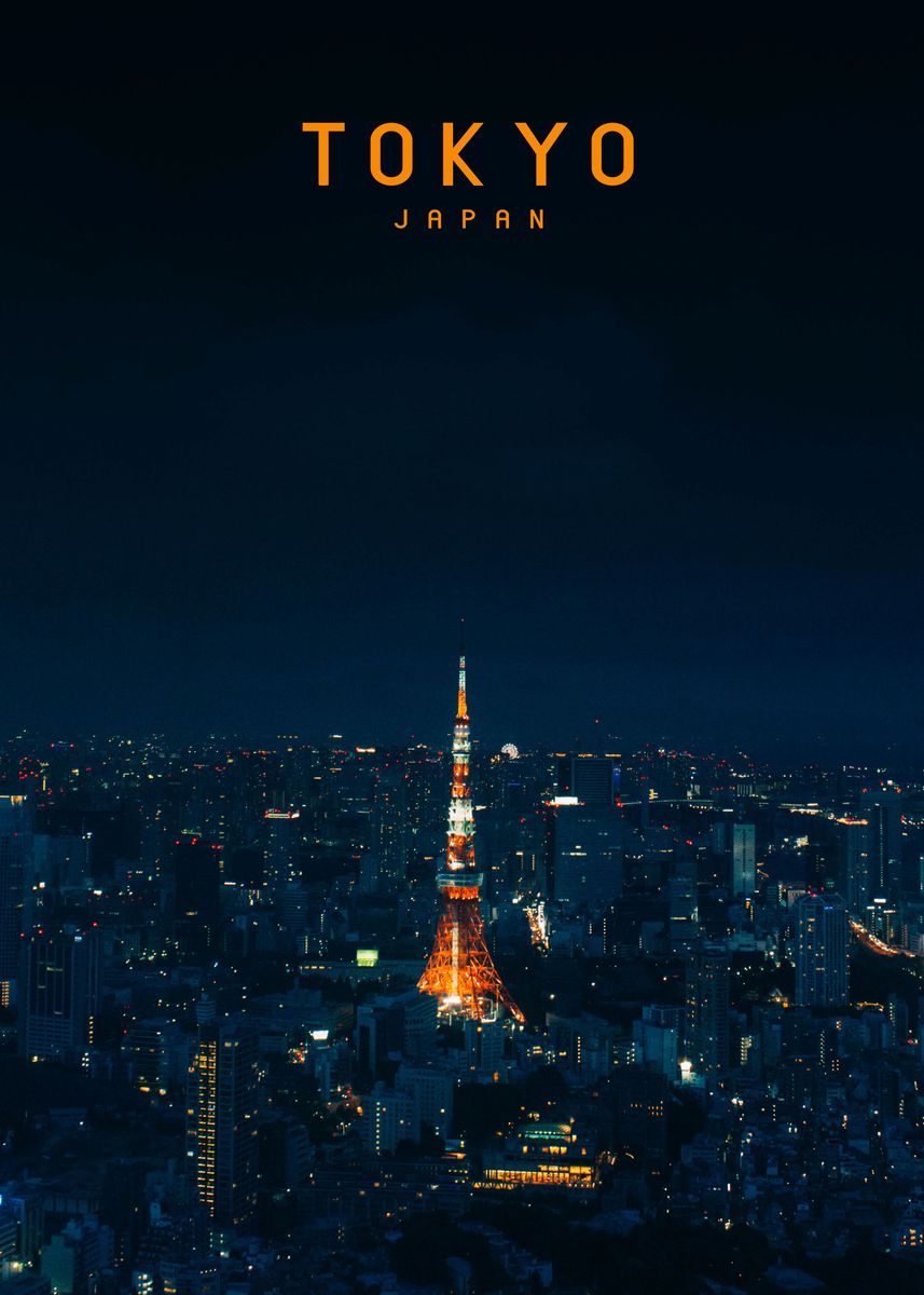 'Tokyo ' Poster, picture, metal print, paint by Famous City | Displate