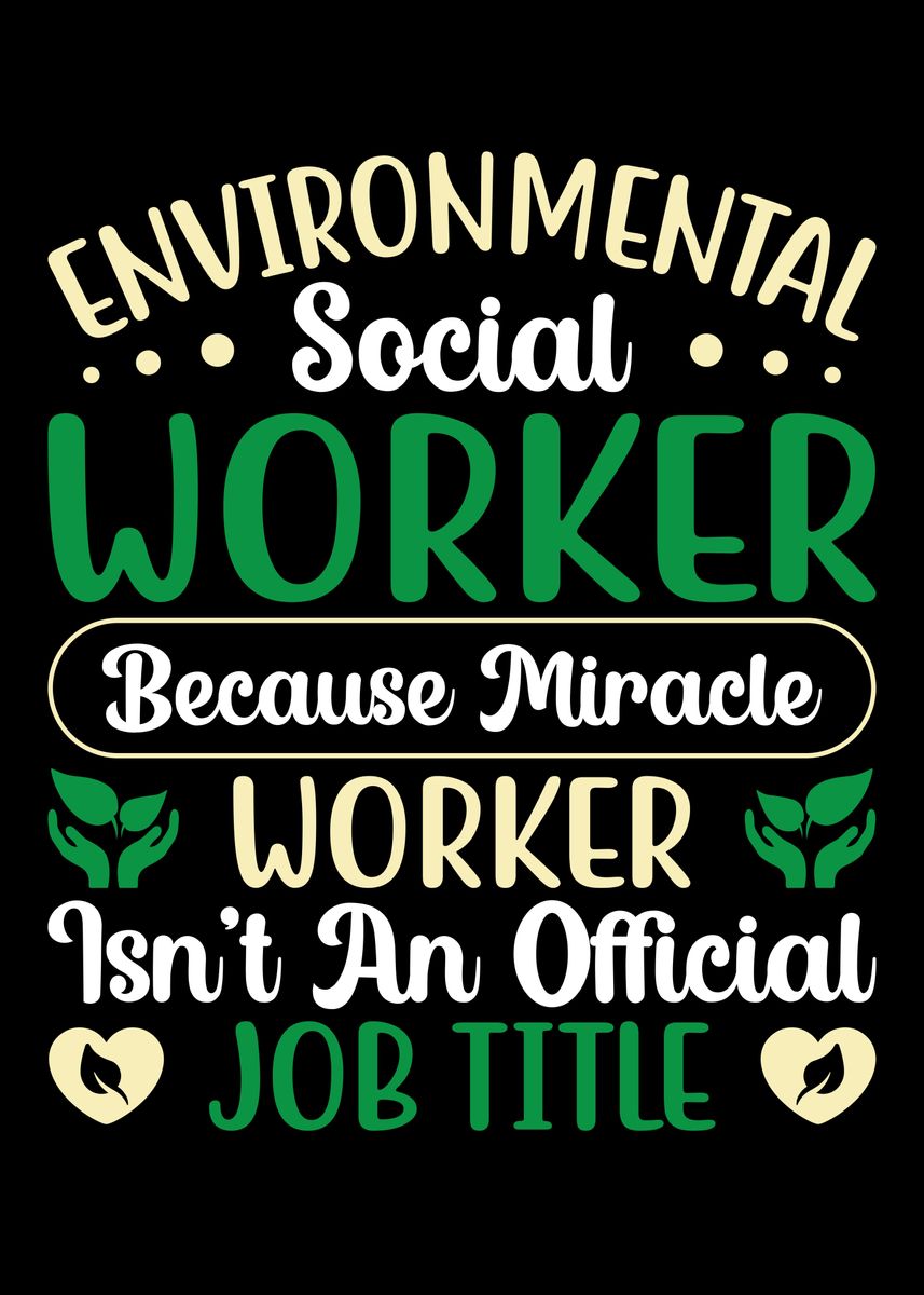'Social Worker' Poster by Lukes Pixel Studio | Displate
