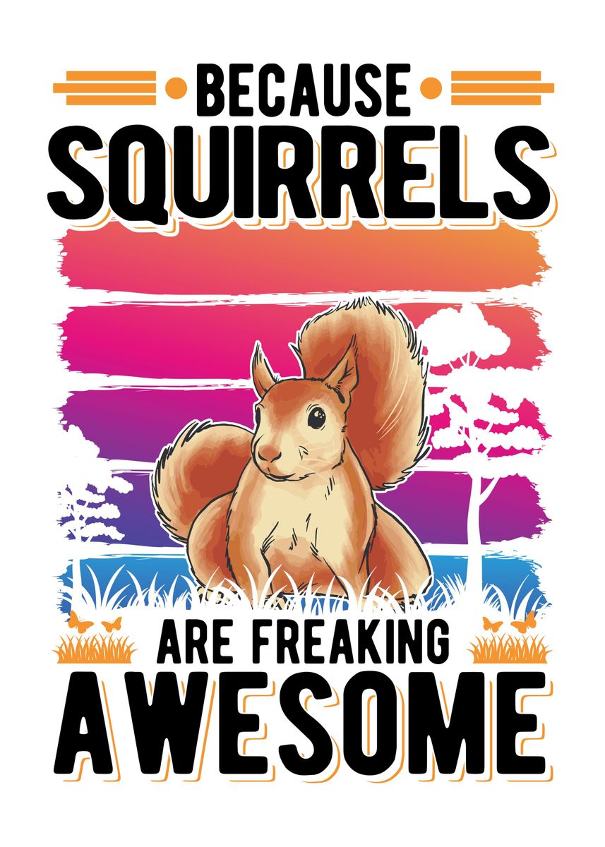 'Squirrel Gift' Poster by FavoritePlates | Displate