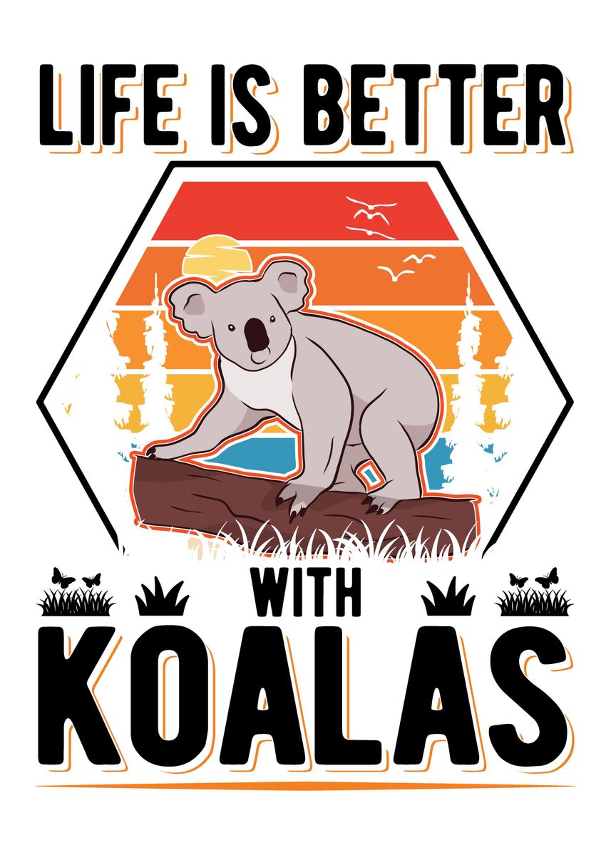 'Koala Bear' Poster by FavoritePlates | Displate