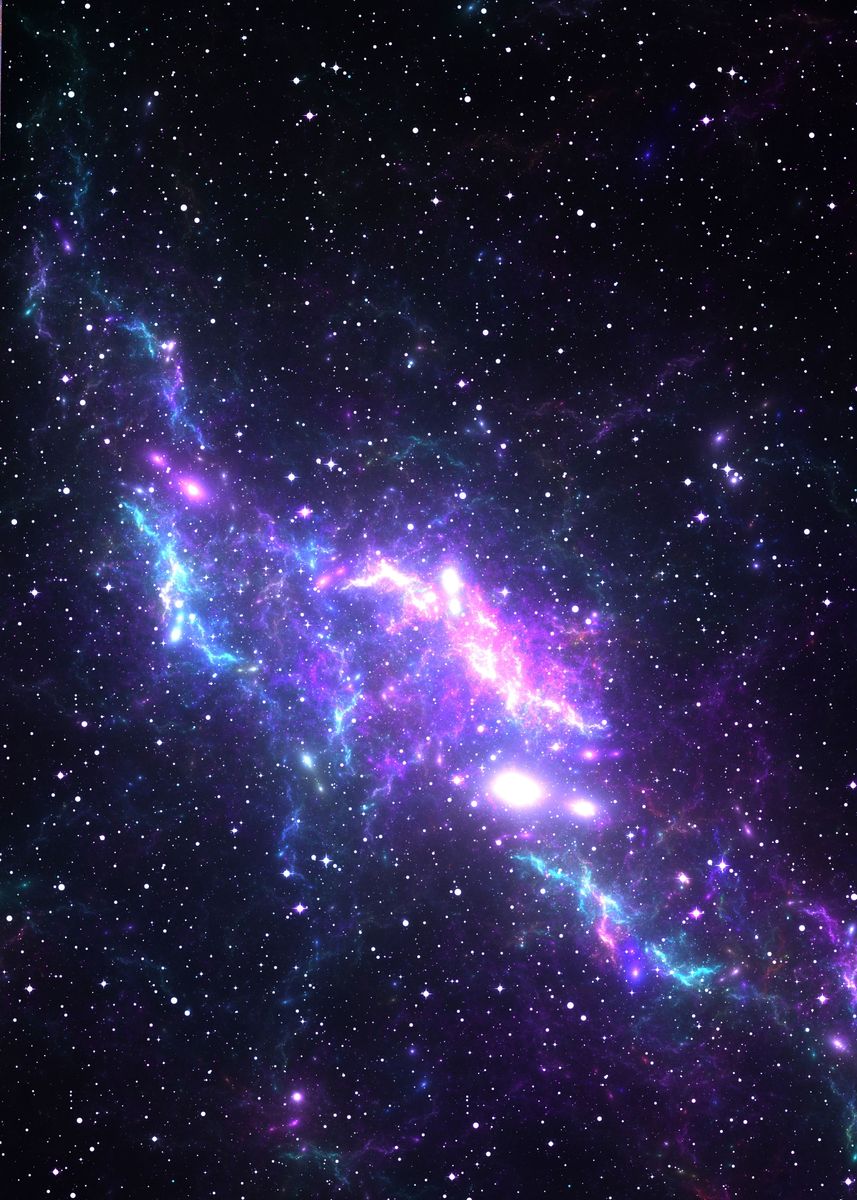 'Space Sky' Poster, picture, metal print, paint by Tom Cage | Displate