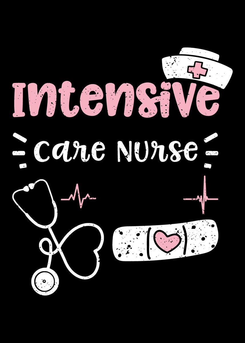 'Intensive Care Nurse' Poster, picture, metal print, paint by ...