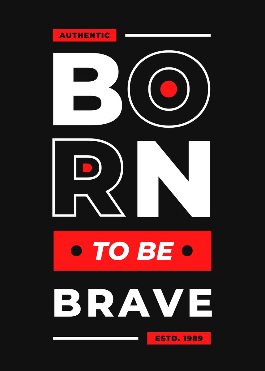 'BORN TO BE HUMAN' Poster, picture, metal print, paint by RECTANGLE ...