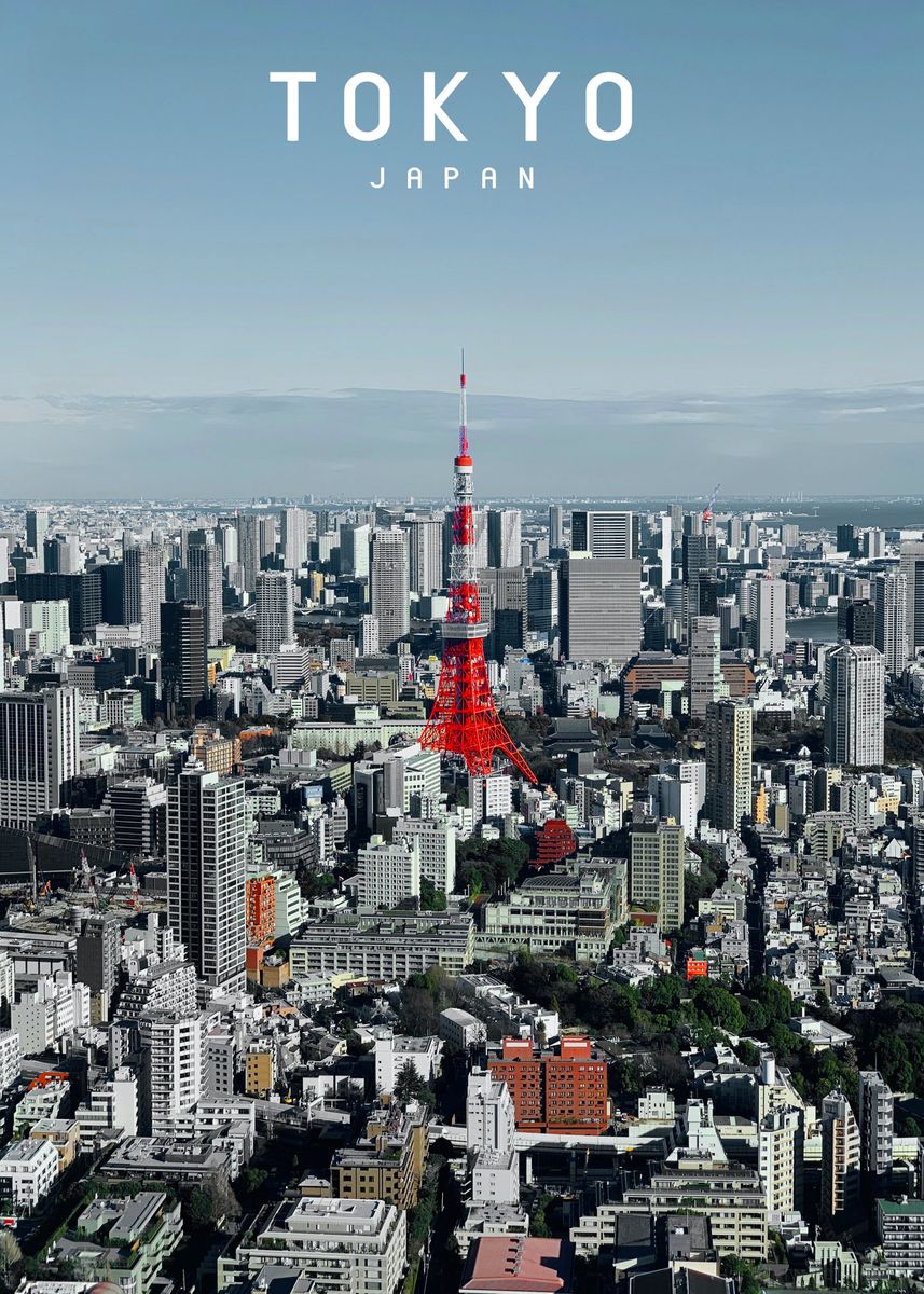 'Tokyo ' Poster, picture, metal print, paint by Famous City | Displate