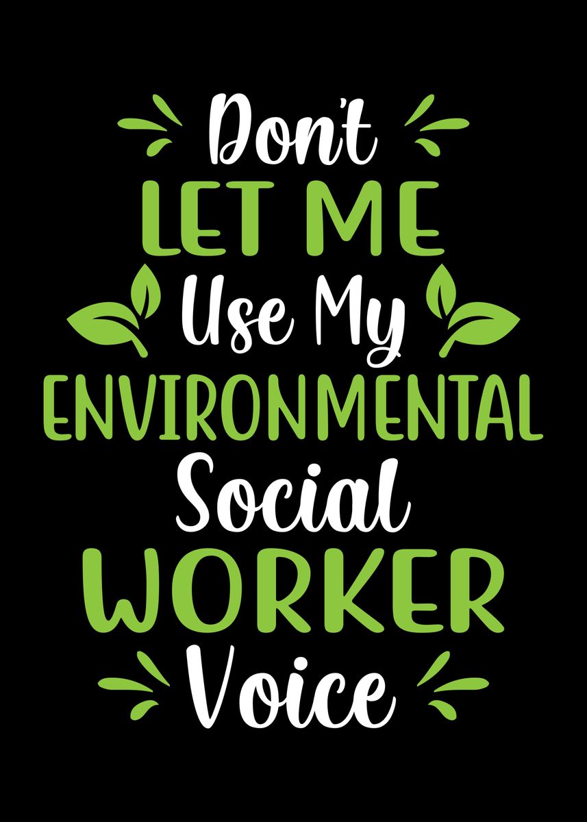 'Social Worker' Poster, picture, metal print, paint by Lukes Pixel ...