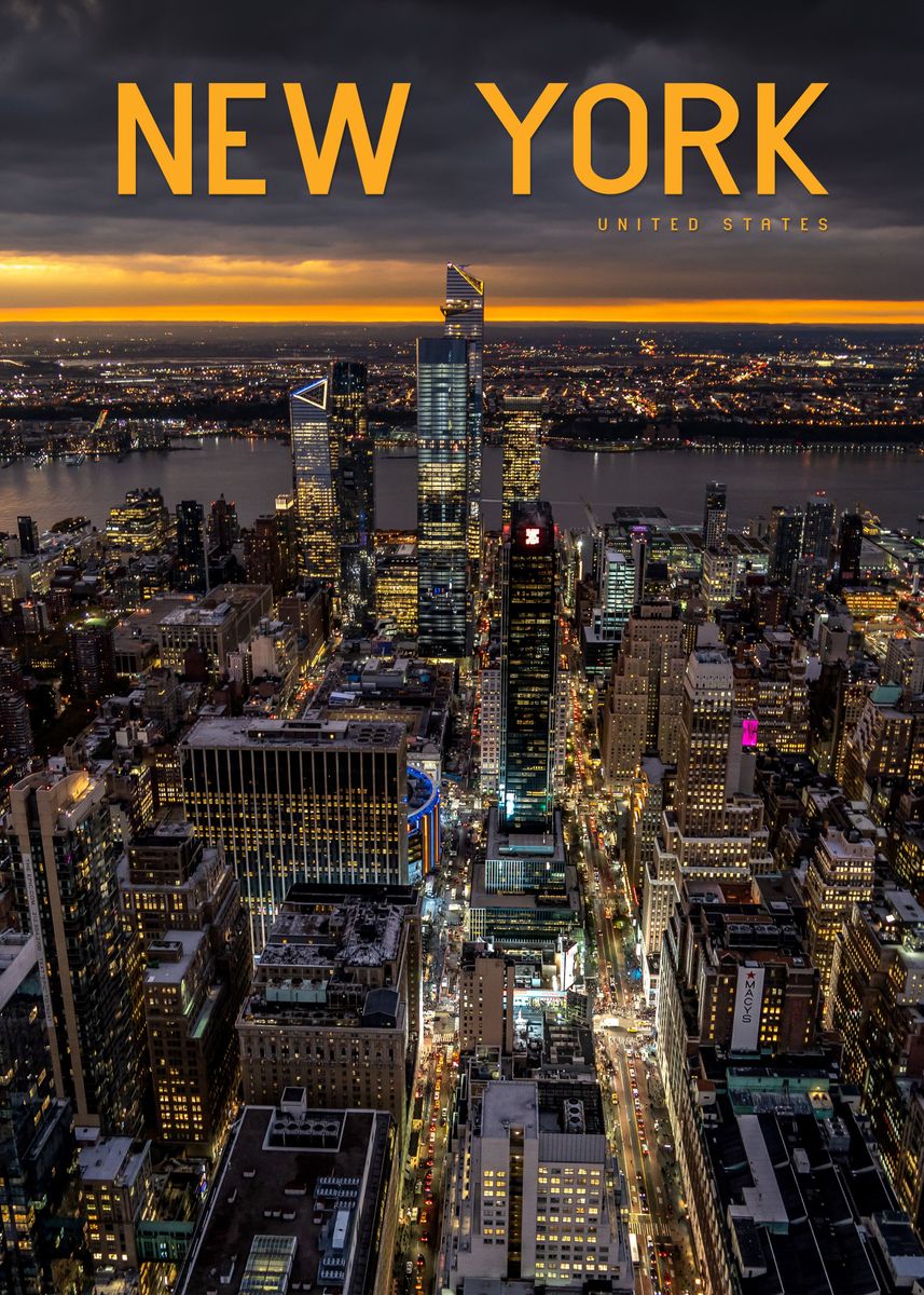 'New York City ' Poster, picture, metal print, paint by Big City | Displate