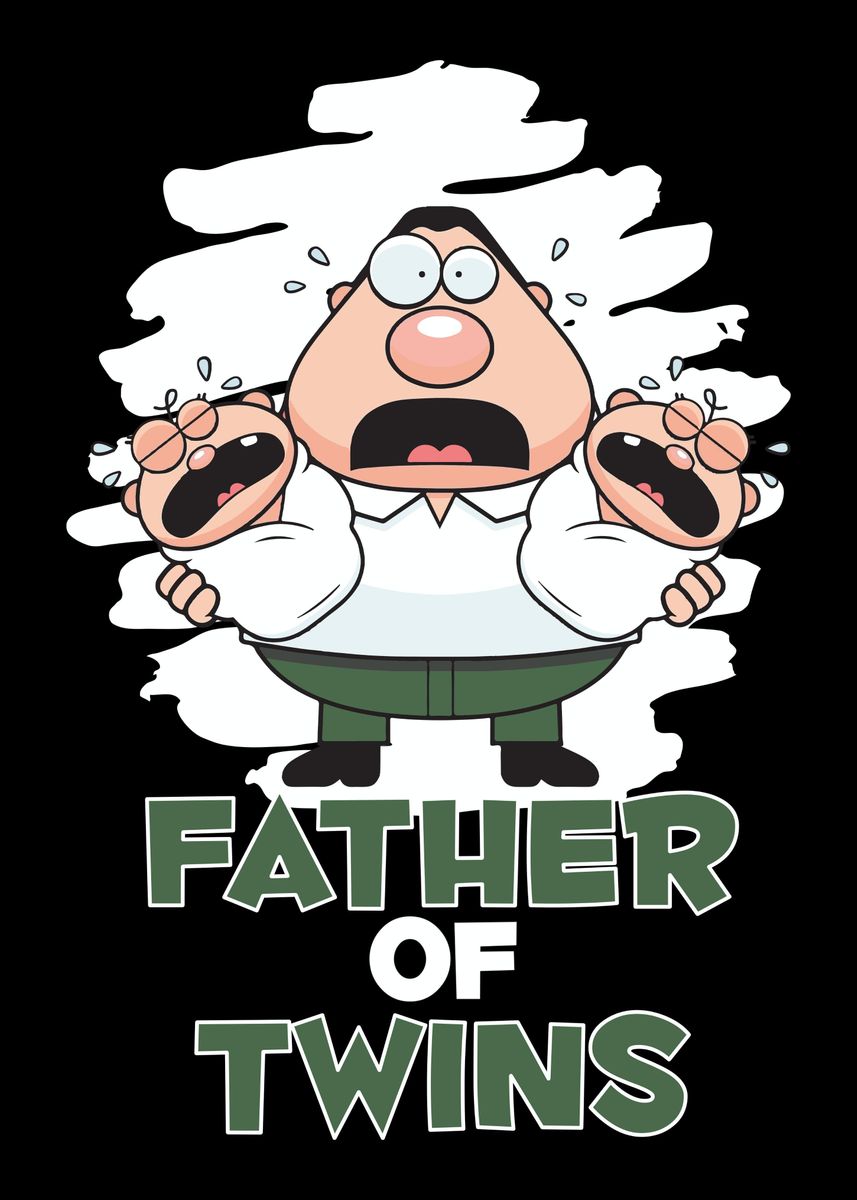 'Twin Dad' Poster by BobbyBubble | Displate