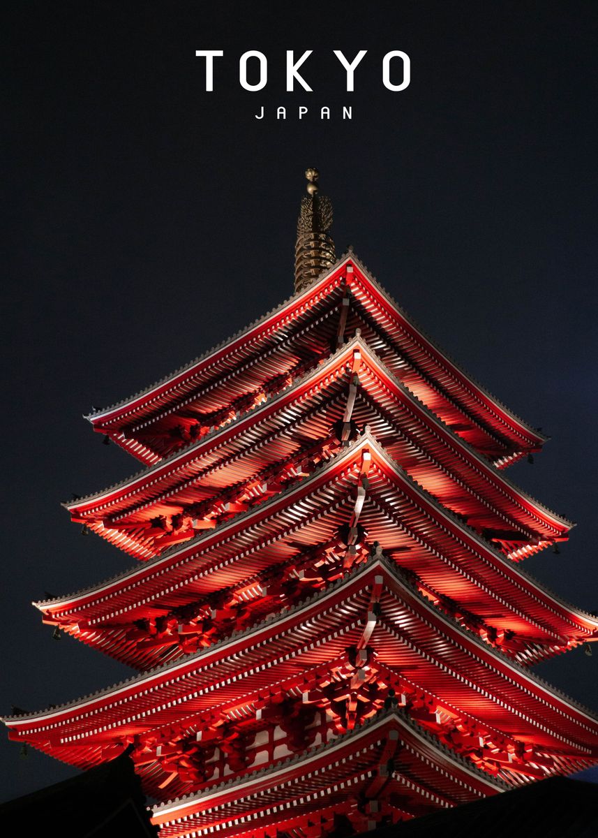 'Tokyo ' Poster, picture, metal print, paint by Famous City | Displate
