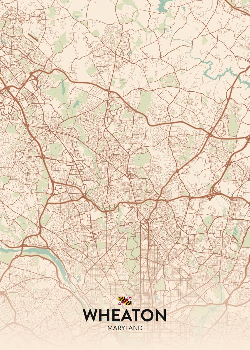 'Wheaton MD' Poster by IMR Designs | Displate